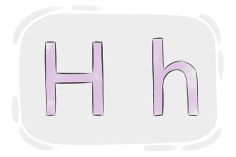 The Letter H In The English Alphabet In British English Langeek