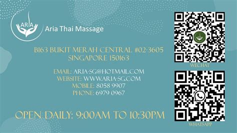 Aria Thai Massage Bukit Merah Central Sg Singapore Massage Spa