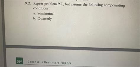 solved 2 repeat problem 9 1 but assume the following