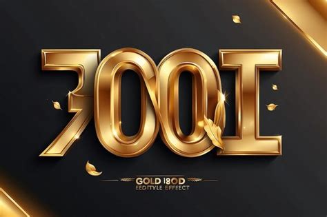 Gold Editable Text Style Effect Vector Text Effect With Luxury Concept