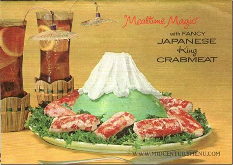Mt Fuji King Crab Salad 1950 A Vintage Gelatin Recipe Test The