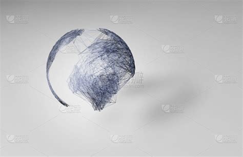 （血管、淋巴管、神经等的）丛背景形状金属丝三维图形阴影地球文档几何形状灰色