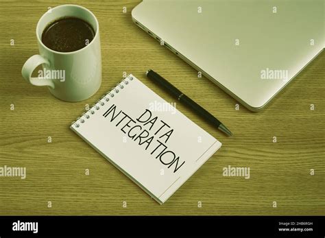 Conceptual Display Data Integration Business Approach Combination Of Technical And Business