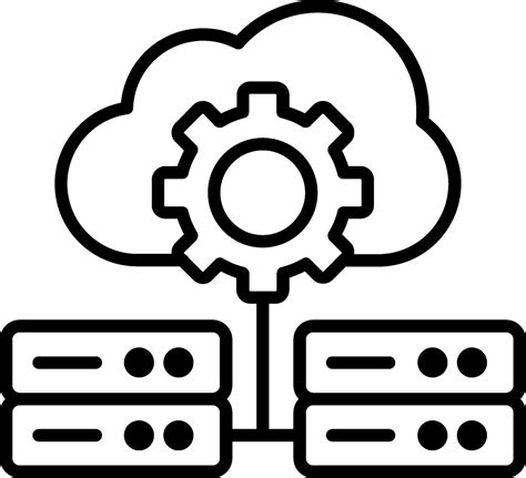 Cloud Server Line Icon 53675953 Vector Art At Vecteezy