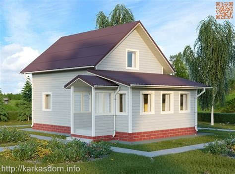 Проект каркасного дома КД 1 стандарт каркасный дом своими руками