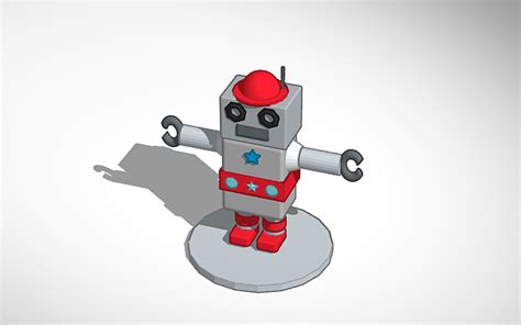 3d Design Tinkercard Robot Tinkercad