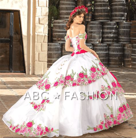 Floral Charro Quinceanera Dress By Ragazza MV33 133 Charro