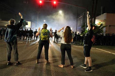 Portland Police Declare Riot As Protests Turn Violent Again