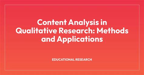 Content Analysis In Qualitative Research Methods And Applications • Adult Education Quest