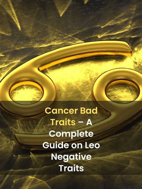Cancer Negative Traits