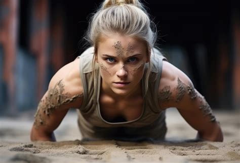 Premium Ai Image Strong Beautiful Athletic Girl In The Gym Athletic