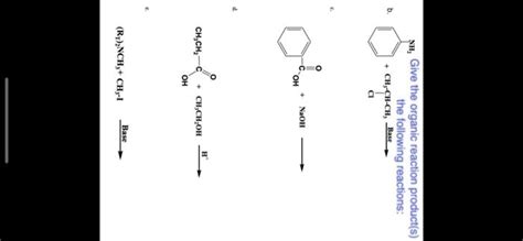 Solved Ch3ch2oh Ch3choh Base Oh Naoh Cl The Following Reactions