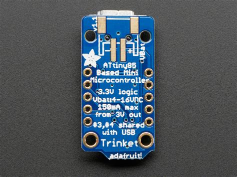 Adafruit Trinket Mini Microcontroller 3 3v Logic