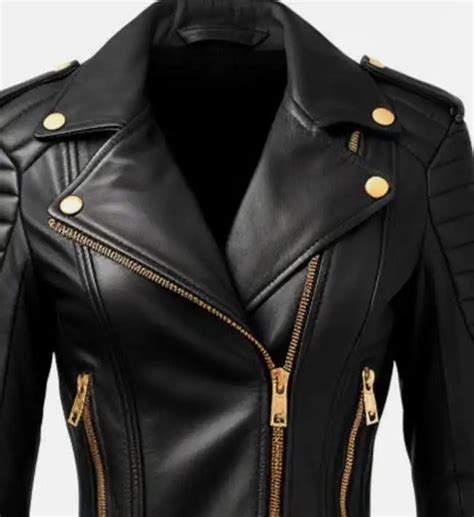 Black Biker Leather Jacket For Women Au Leatherx