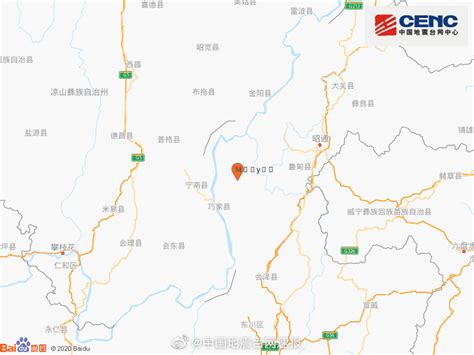 云南昭通市巧家县发生38级地震