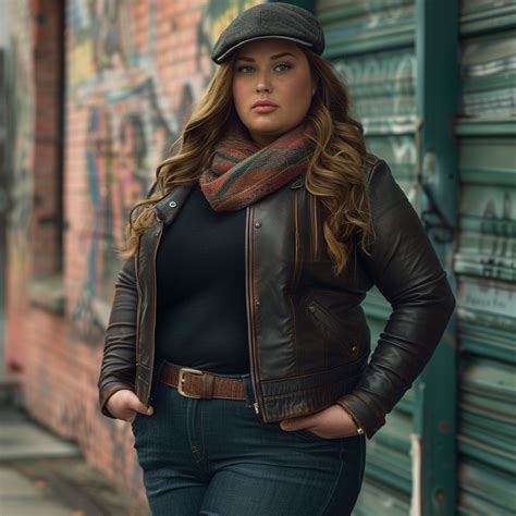Plus Size Leather Jacket Outfits She Might Be Loved