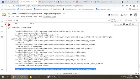 typeerror input y of mul op has type float32 that does not match