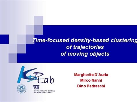 Time Focused Density Based Clustering Of Trajectories Of Moving Objects