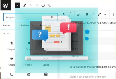Como Colar Tabela Do Excel No Gutenberg Editor Do Wordpress Tudo Excel