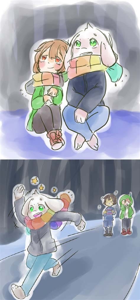 Storyshift Asriel And Chara By Shion Bluu Rasrielundertale