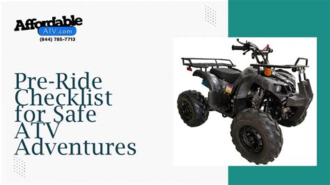 Ppt Pre Ride Checklist For Safe Atv Adventures Powerpoint