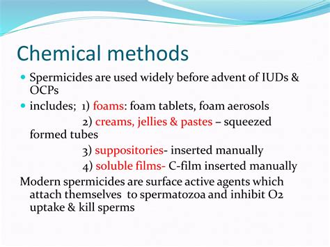 Barrier Methods For Contraception Pptx