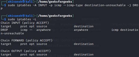 How To Block Ping Icmp Responses In Linux Geeksforgeeks