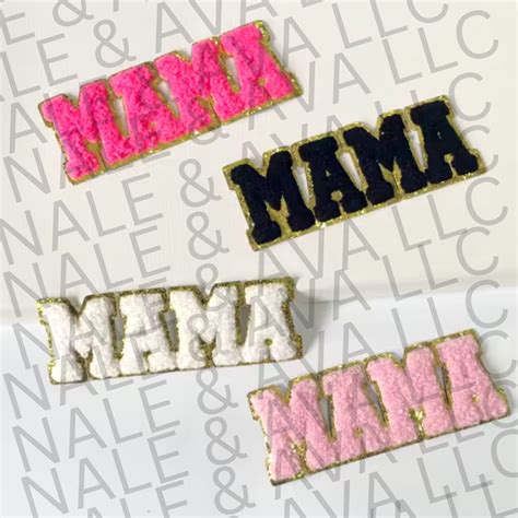 Mama Chenille Hat Patch 1 Patch Nale Ava Llc