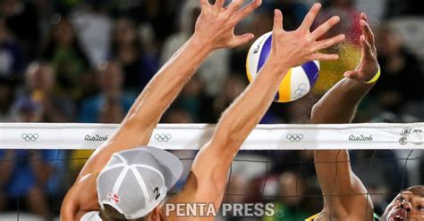 포토 리우올림픽 비치발리볼 브라질 Vs 라트비아 리우 코파카바나 비치 41