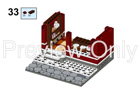 Lego Moc Winter Village Bakery By Cvanhulle Rebrickable Build With Lego