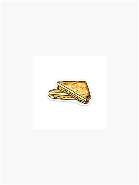 Grilled Cheese Sticker Sticker By Madalynnh24 Redbubble