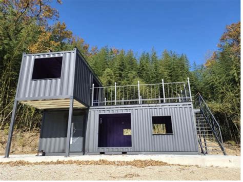 슬라이딩 도어로 공간 분리된 이동식 주택 농막 컨테이너 하우스 달그리고별