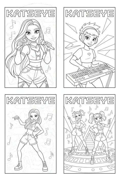 Free Katseye Coloring Pages Generator 20 Katseye Coloring Pages To