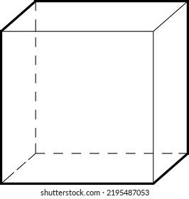 D Shape Rectangular Prism Mathematics Stock Vector Royalty Free