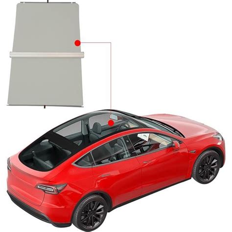 Ezunstuck Pare Soleil Voiture Tesla Model Y Toit Ouvrant En Verre Ombrage Auto Et Isolation
