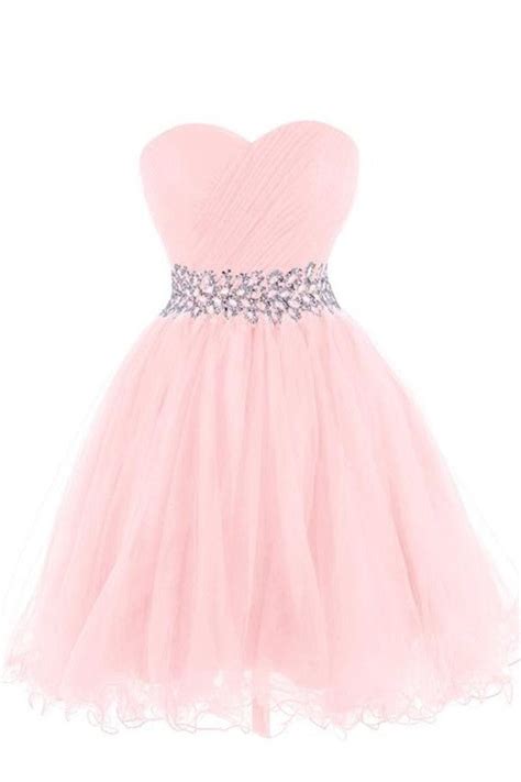 Real Cute Girly Handmade Strapless Homecoming Dresses Okdresses