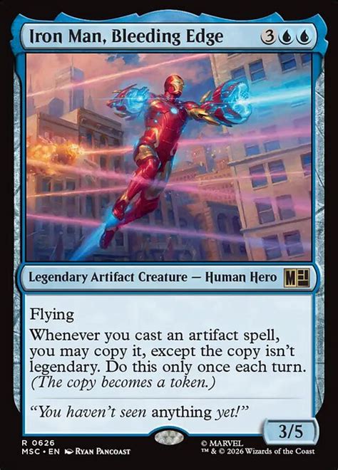 Iron Man Bleeding Edge 1470 Marvel Super Heroes Commander Mtg