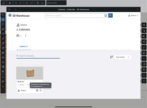Download Error Due To Upload Error 3d Warehouse Sketchup Community