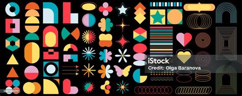 복고풍 미래 지향적인 디자인 요소 잔인한 현대 별 인물 타원형 나선형 꽃 및 2000 스타일의 다른 원시 요소 메모 포스터 배너 스티커 명함 웹사이트 웹 디자인을 위한