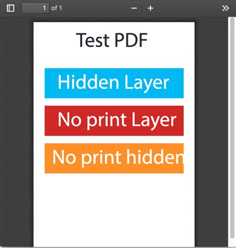 Pdf Viewer Is Showing Hidden Elements On View And Print Issue