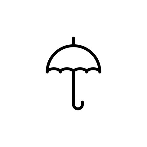 Umbrella Vector Icon Illustration 23196972 Vector Art At Vecteezy