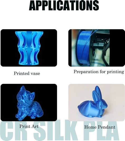 Creality CR Silk Mavi PLA Filament Üstün Kalite ve Canlı Renkler
