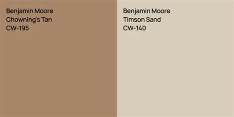 Benjamin Moore Chownings Tan Vs Benjamin Moore Poseidon Comparison