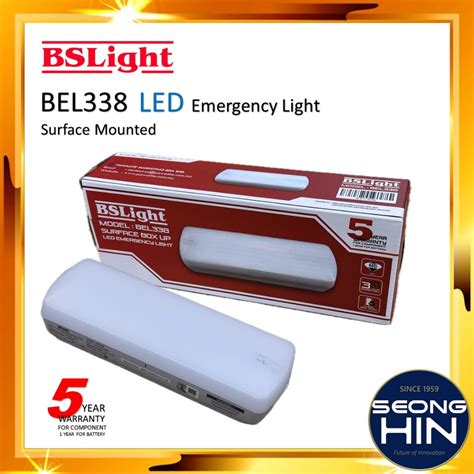 Borong Bslight Bel338 Led Emergency Light Surface Box Up Bs Light