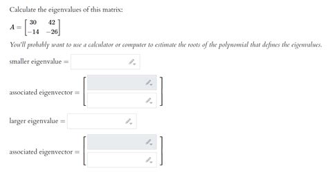Solved Calculate The Eigenvalues Of This Matrix