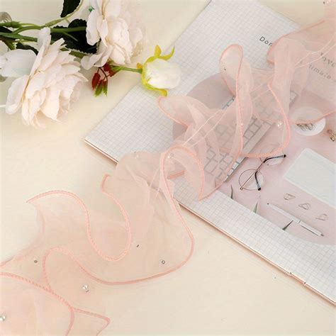 1pc Embalaje Flores Perla Puff Delantal Hilo Decoración Ramo Temu Mexico