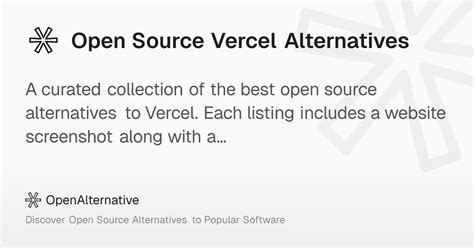 4 best open source vercel alternatives in 2025 openalternative