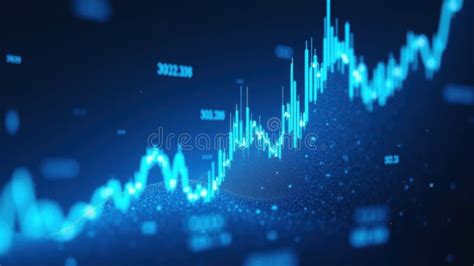 A Dynamic Visualization Of Data Trending Upward Is Depicted Through