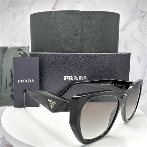 Prada Classy Prada Sunglasses Black Gold Symbole Logo Authentic Grailed