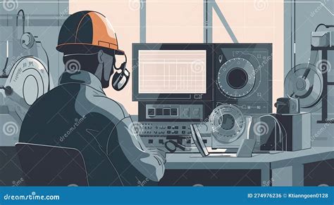 Automotive Engineer Testing A New Engine On A Dynamometer Measuring Performance And Efficiency